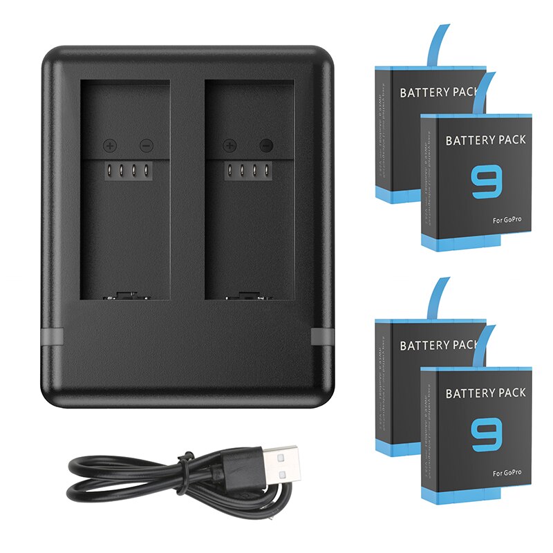 Schieten Voor Gopro Hero 9 Batterij 1800Mah AHDBT-... – Grandado