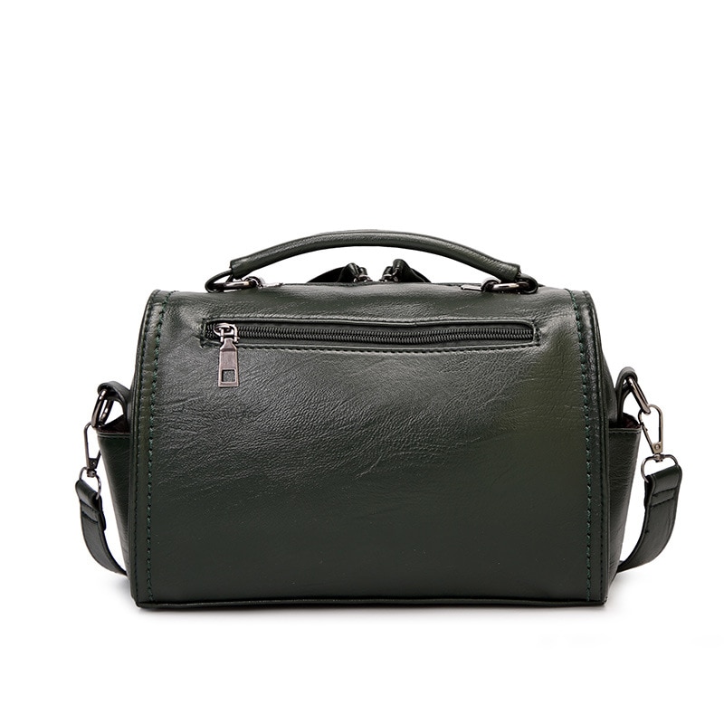 wash leather ladies shoulder bag butterfly zipper ... – Grandado