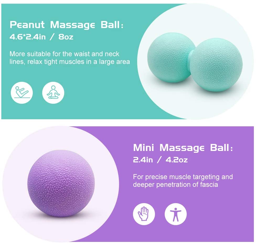 Peanut Massage Ball Myofascial Release Double Trig... – Vicedeal