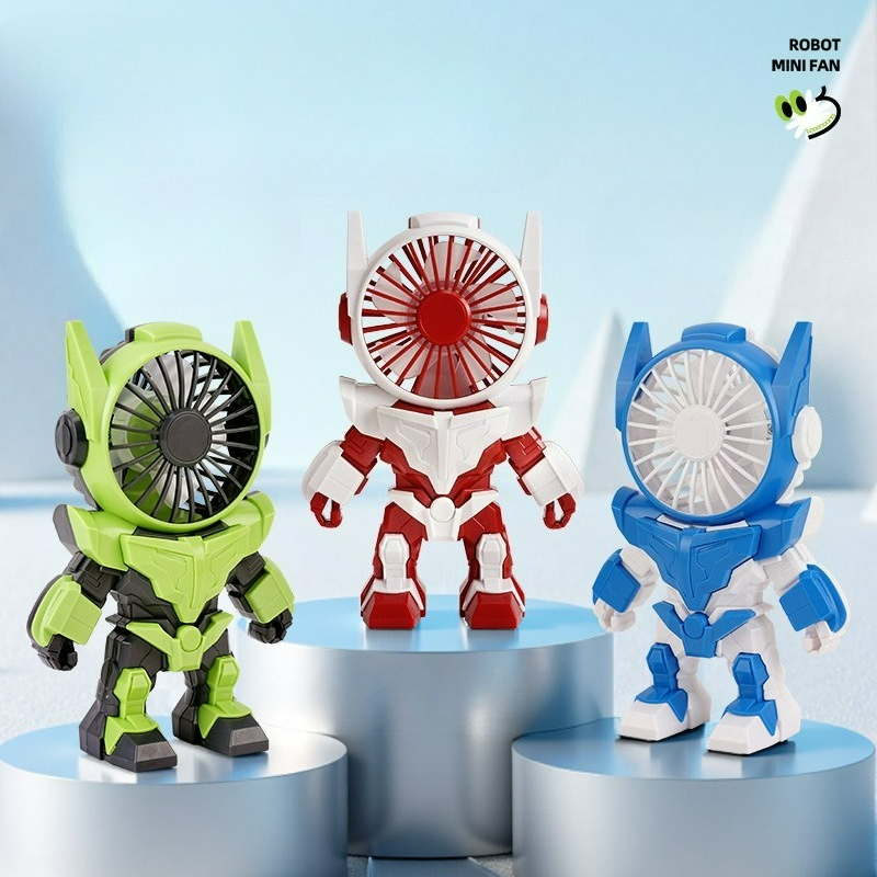 Ventilateur Cool Cartoon Robot Mini Fan Boys Handh... – Grandado