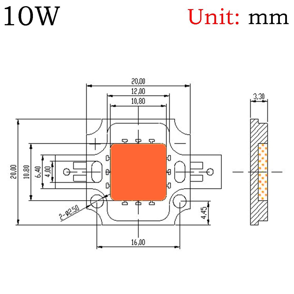 4pcs 10W LED Chip Full Spectrum Plant Grow Light D... – Vicedeal