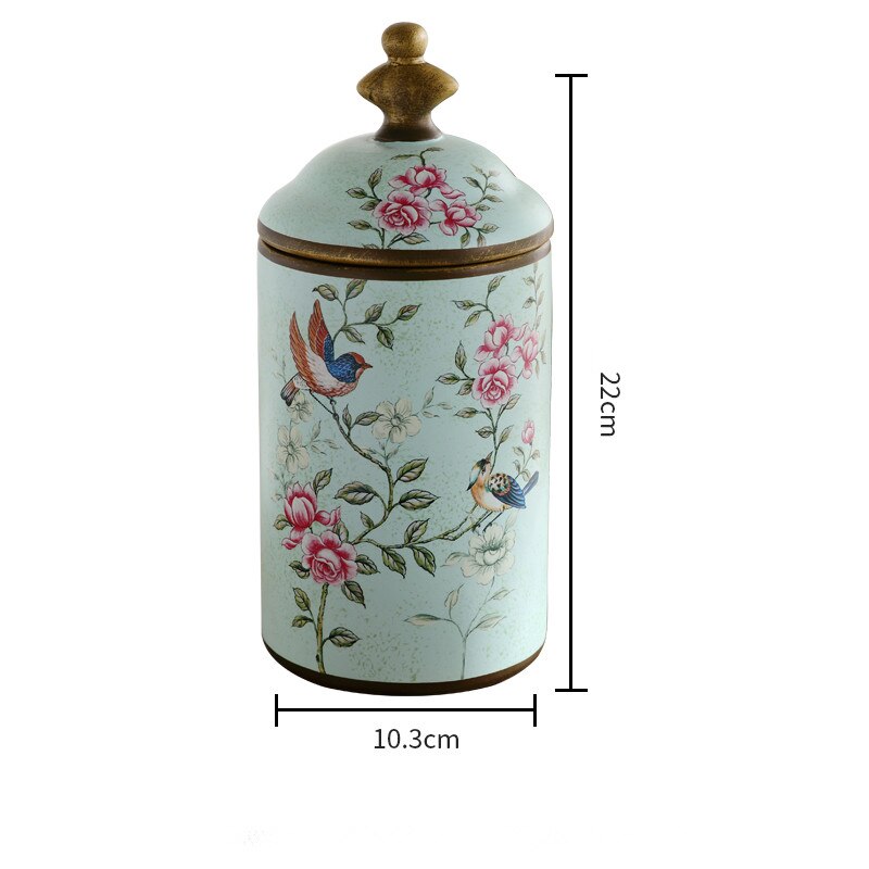American Ceramic Storage Tank Pastoral Bird Printi... – Vicedeal