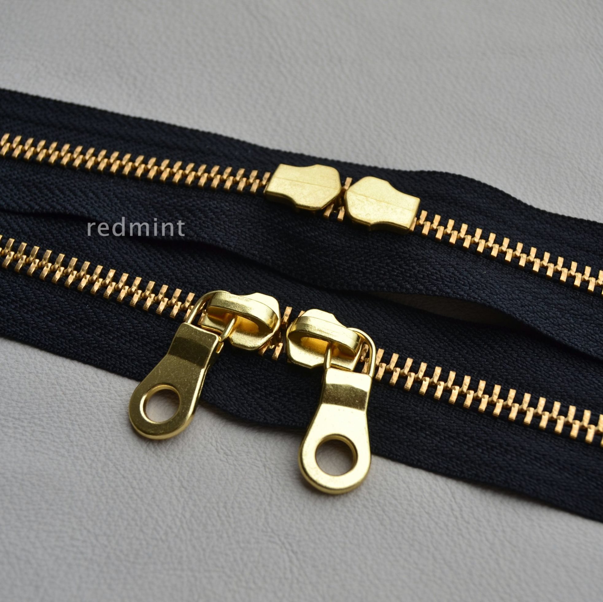 5 Black Double Closed Zipper 50cm – Vicedeal