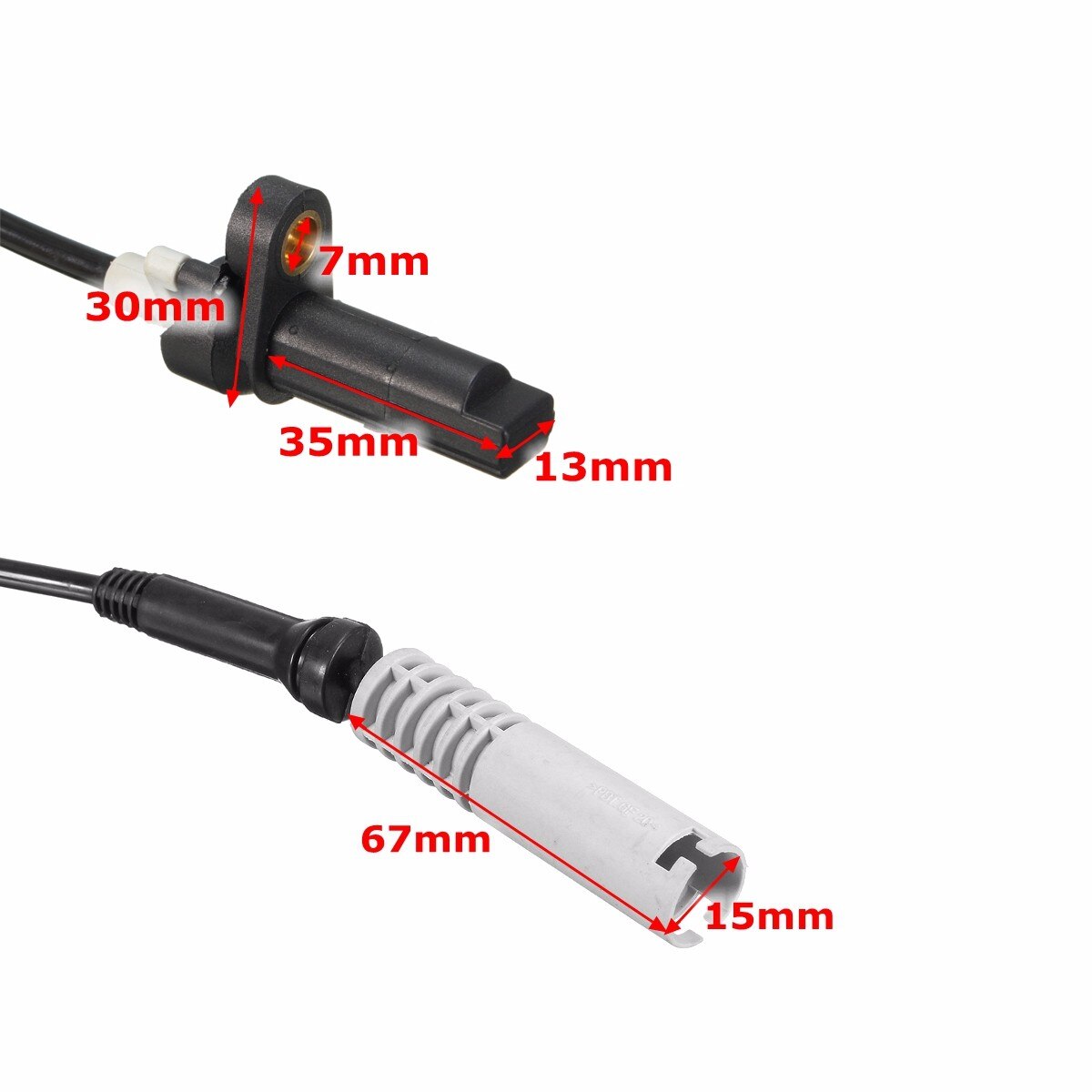 Rear Left Right ABS Wheel Speed Sensor 34521182077... – Grandado