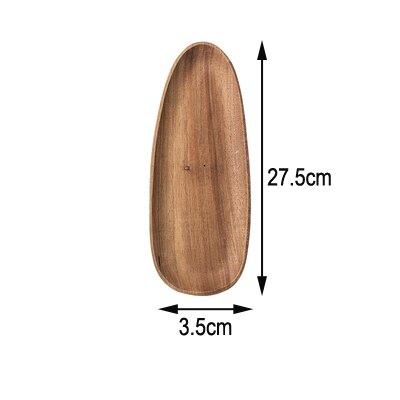 Japanese Acacia Wood Pallet Solid Wood Disk Plate ... – Grandado