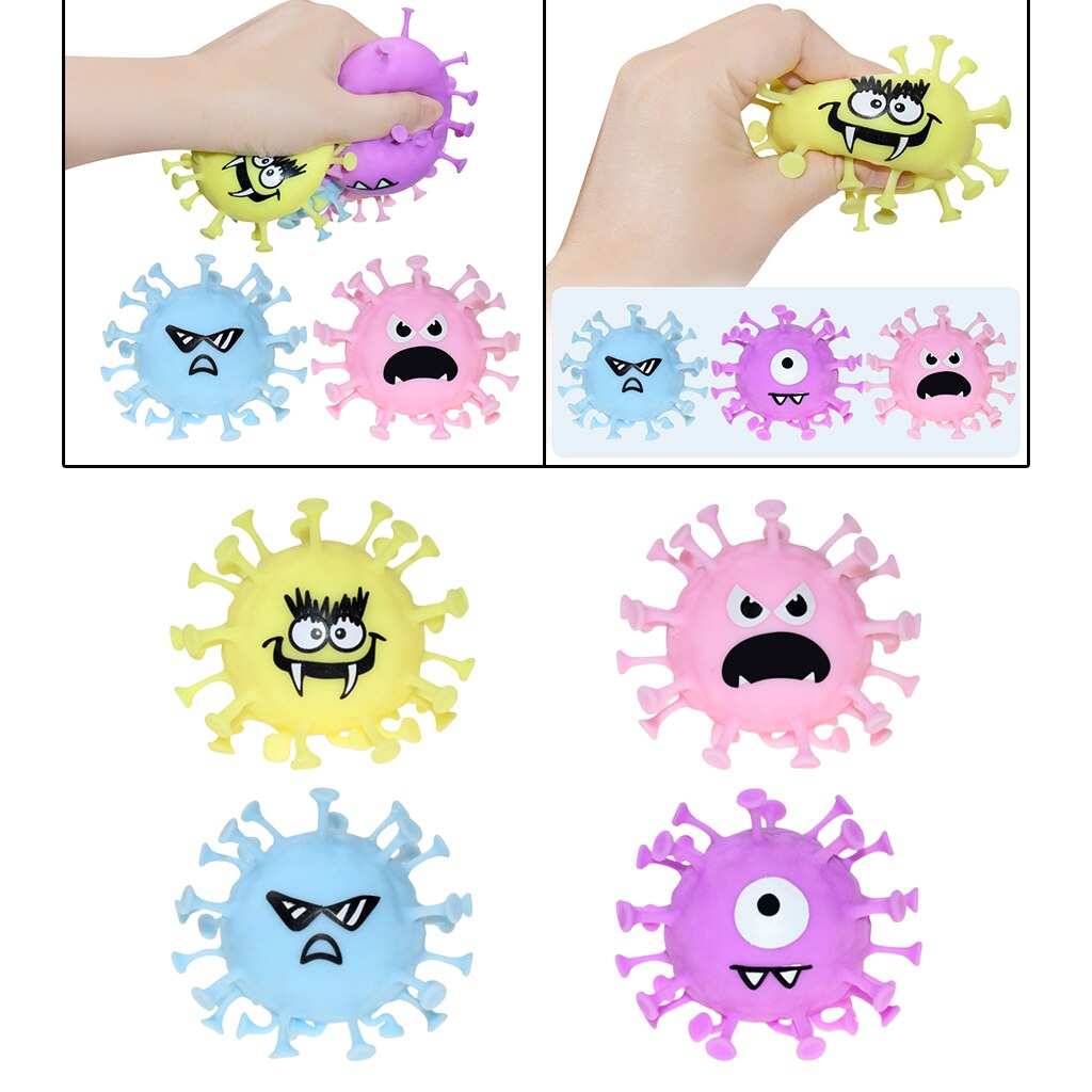 4 Pieces Novelty EVA Squeeze Toy Stress Relief Rel... – Grandado