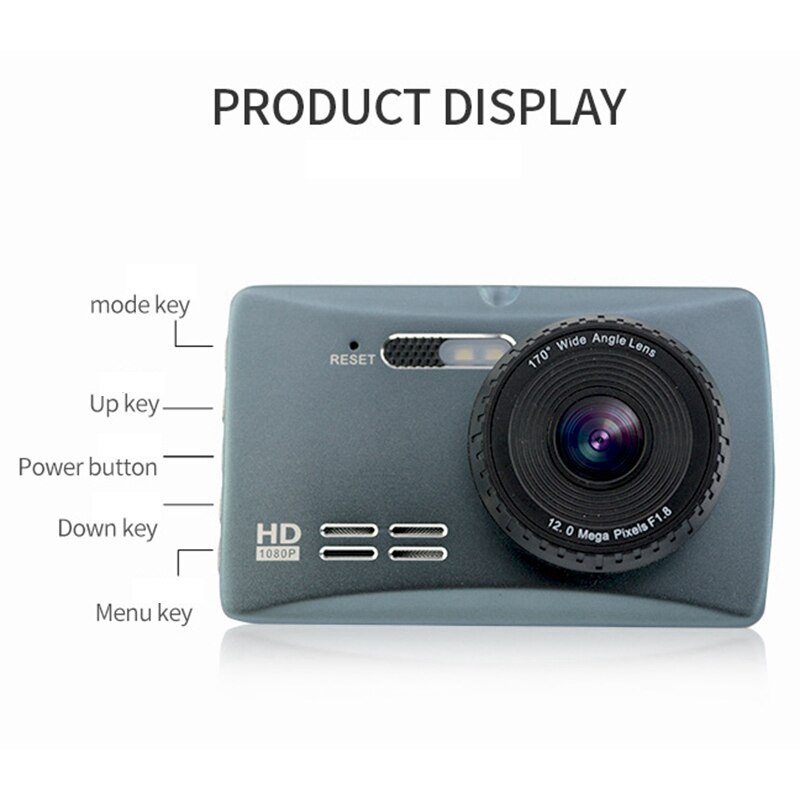 Car DVR Camera HD 4 Inch Dual Lens Ie 1080P Drivin... – Vicedeal
