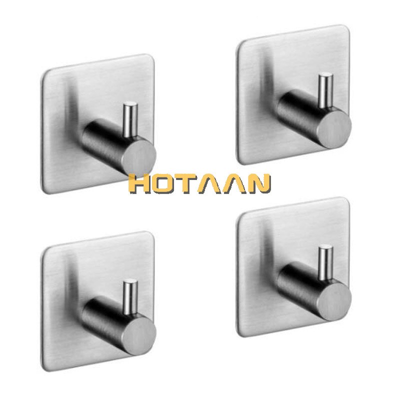 Satin Nickel Finish Stainless Steel Wall Hooks Clo... – Grandado