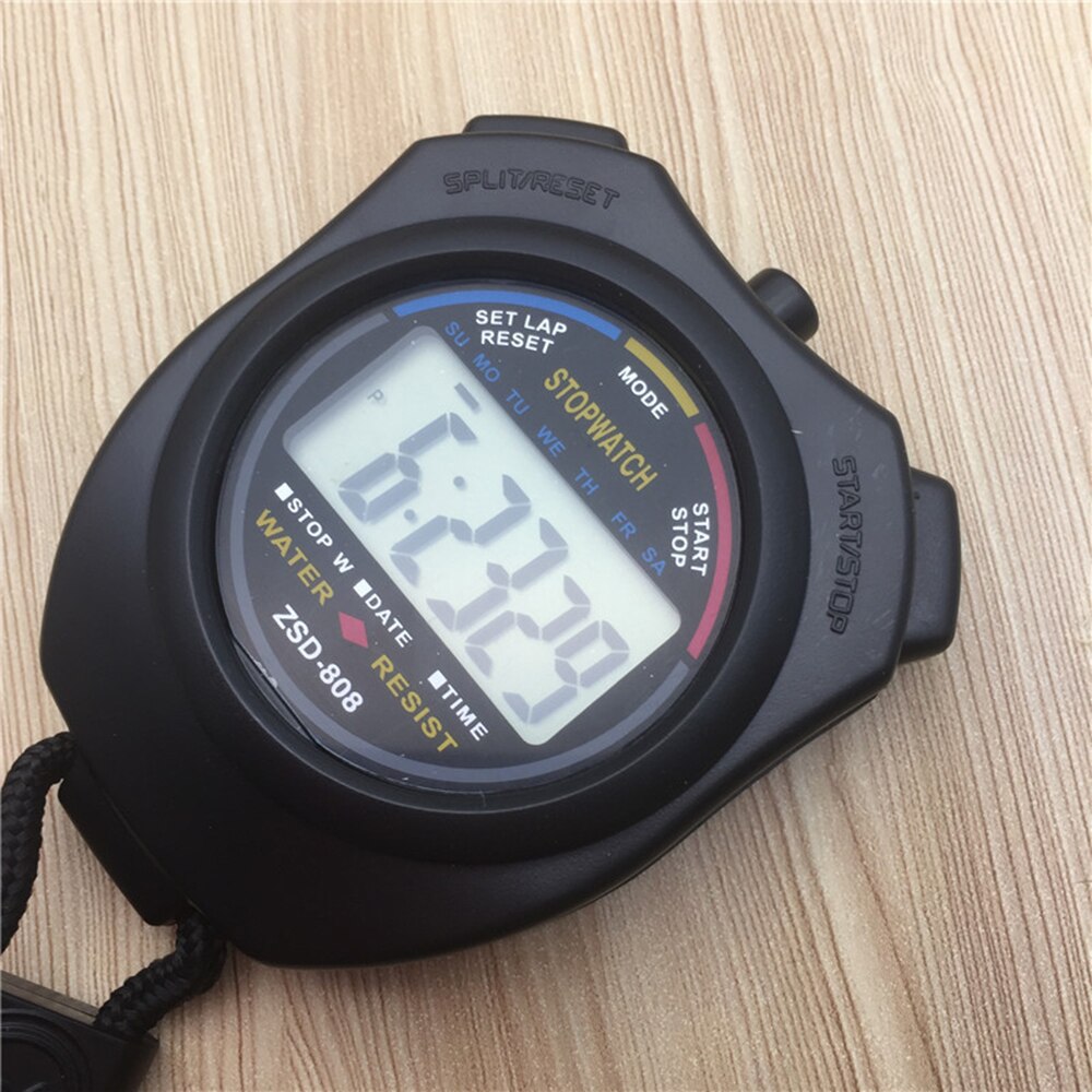 Waterdichte Digitale LCD Sport Stopwatch Chronogra... – Vicedeal