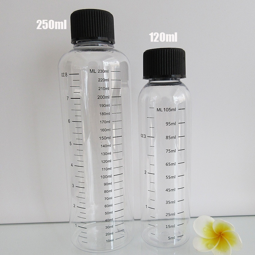 2pcs120ML 250ML Plastic Refillable Bottle PET tran... – Grandado