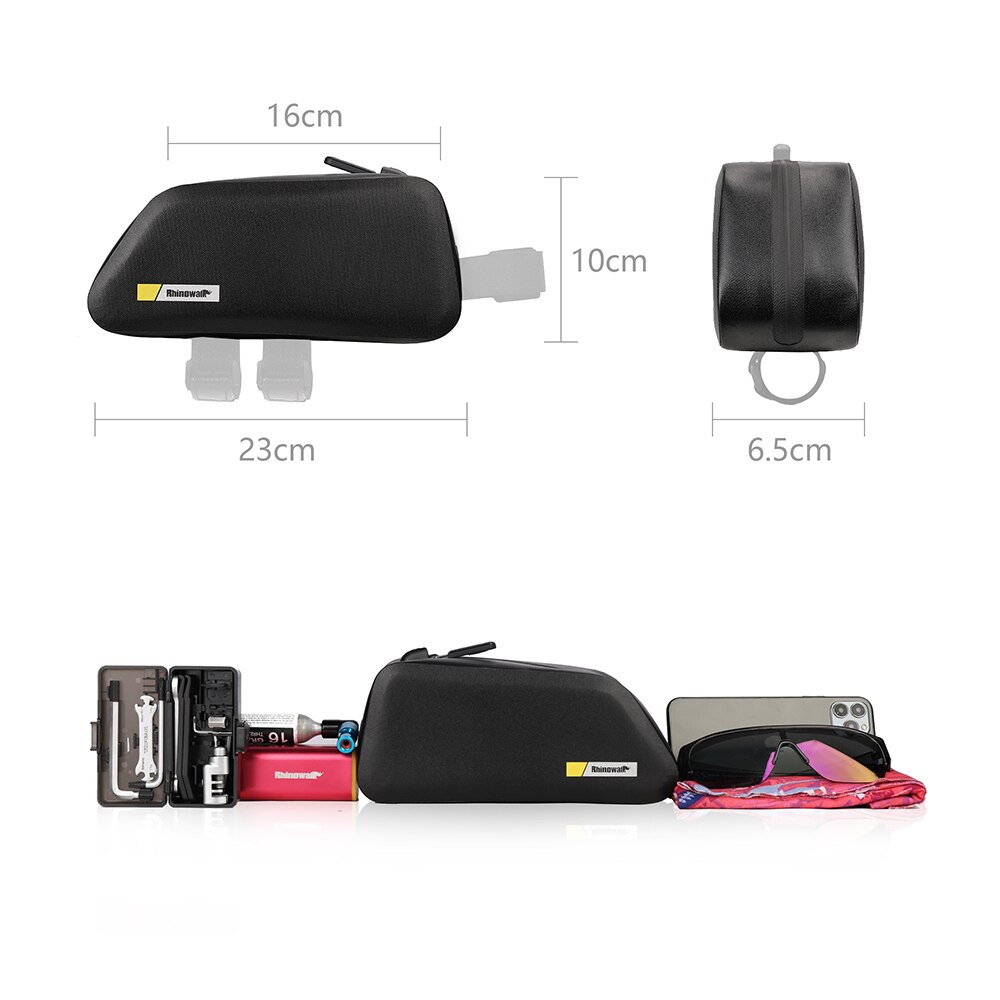 Rhinowalk 1.3L Waterproof Top Tube Bicycle Bag Har... – Grandado