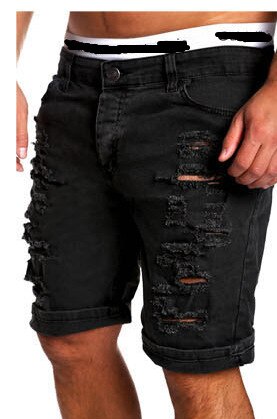 Men's Men Boy Skinny Runway Straight Short Denim P... – Vicedeal