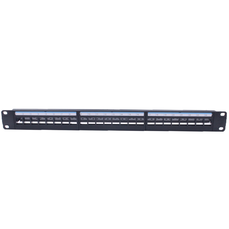 1U Cabinet Pass-Through 24 Port CAT6 Patch Panel R... – Grandado
