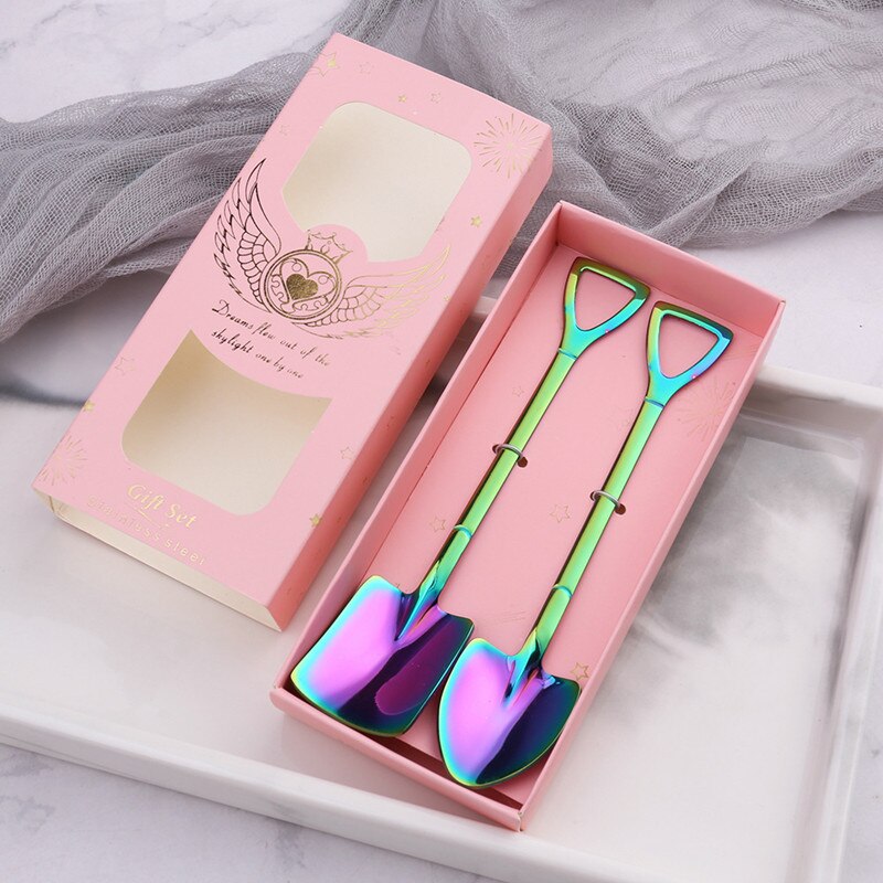 2pcs Stainless Steel Spoon Coffee Spoon Shovel Kid... – Vicedeal