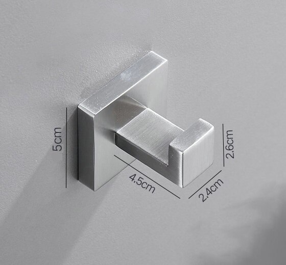 304 Brushed Stainless Steel Single Robe Hook Wall ... – Grandado