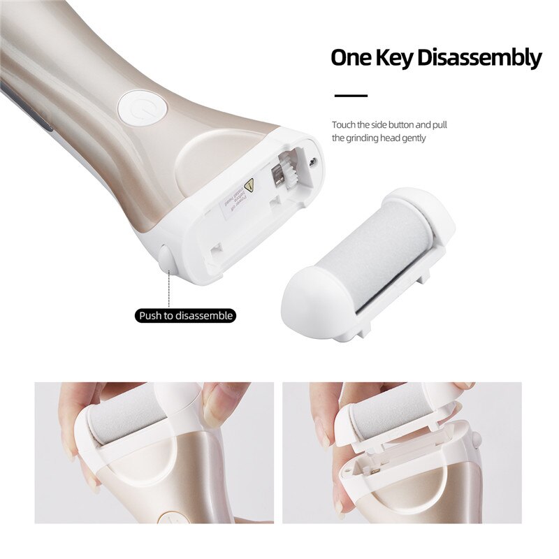 Led display genopladelig callus remover vandtæt el... – Grandado