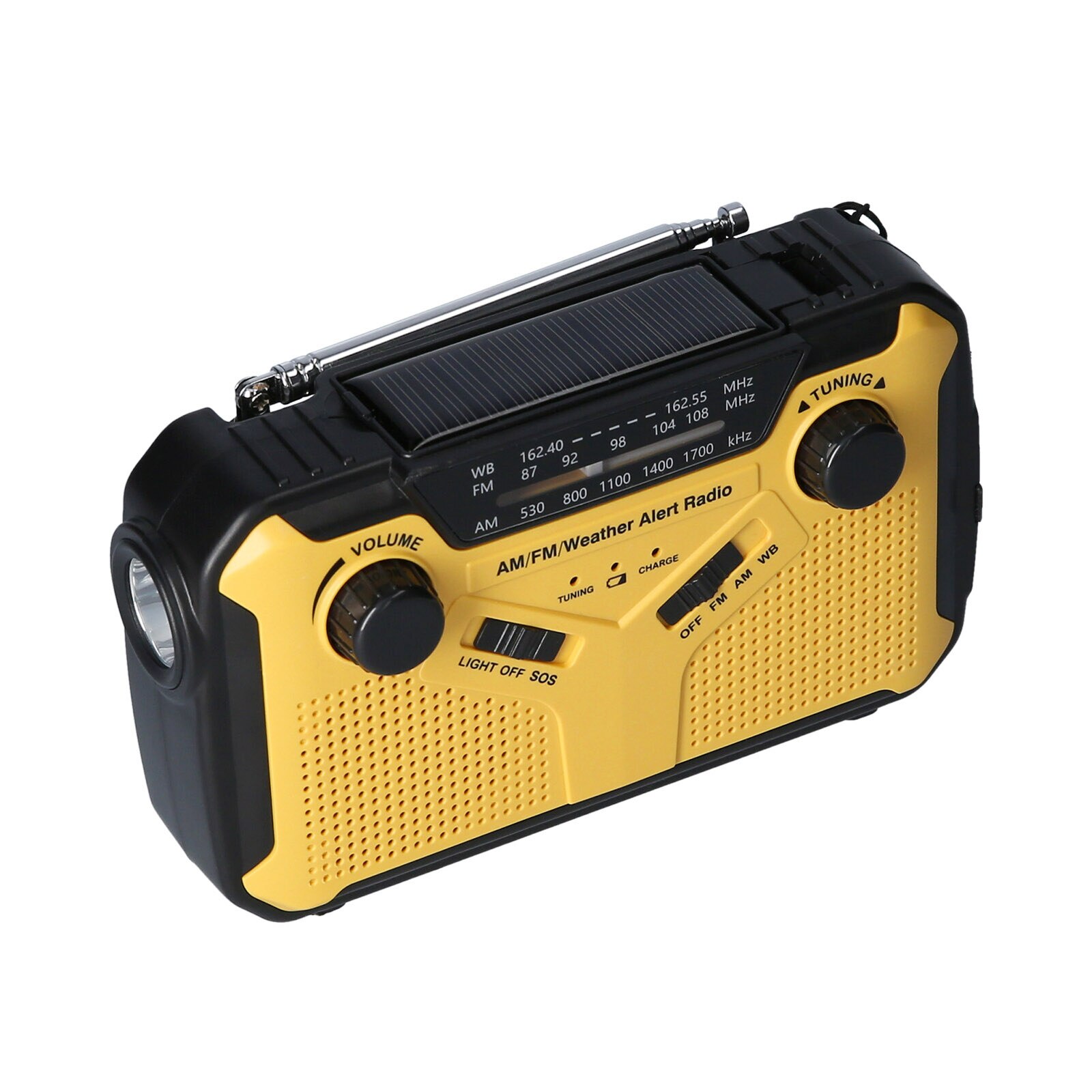 Digital FM AM WB Radio Outdoor Solar Powered/Hand ... – Grandado