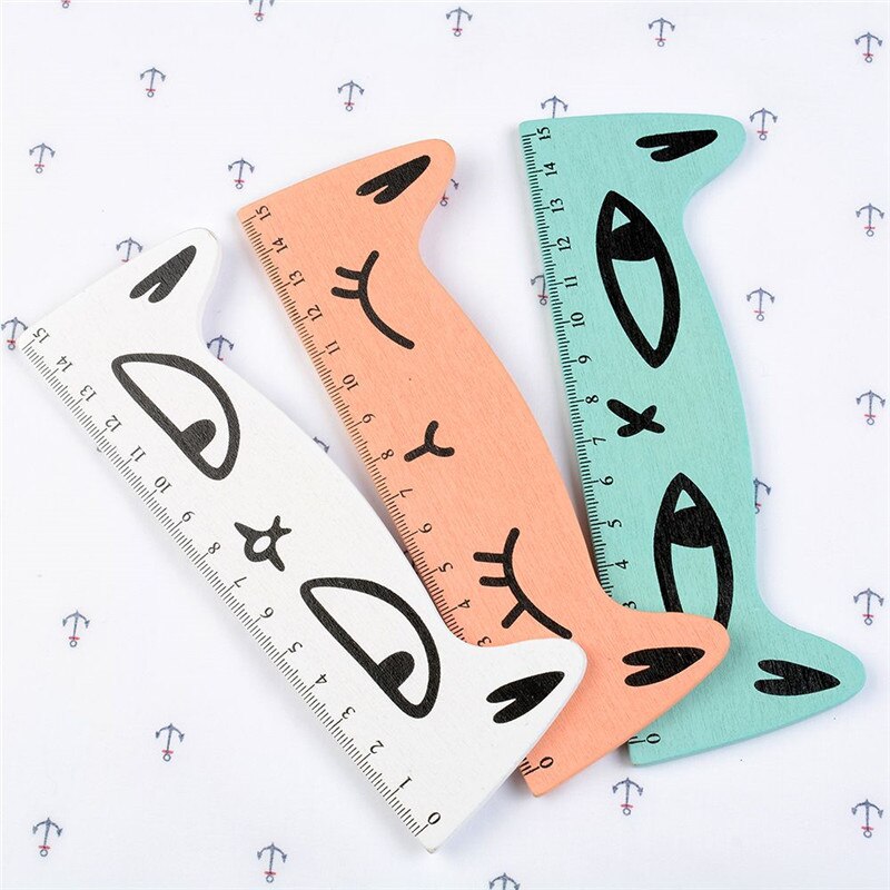 15cm Kawaii Cat Wooden Ruler Funny stationery Scho... – Vicedeal