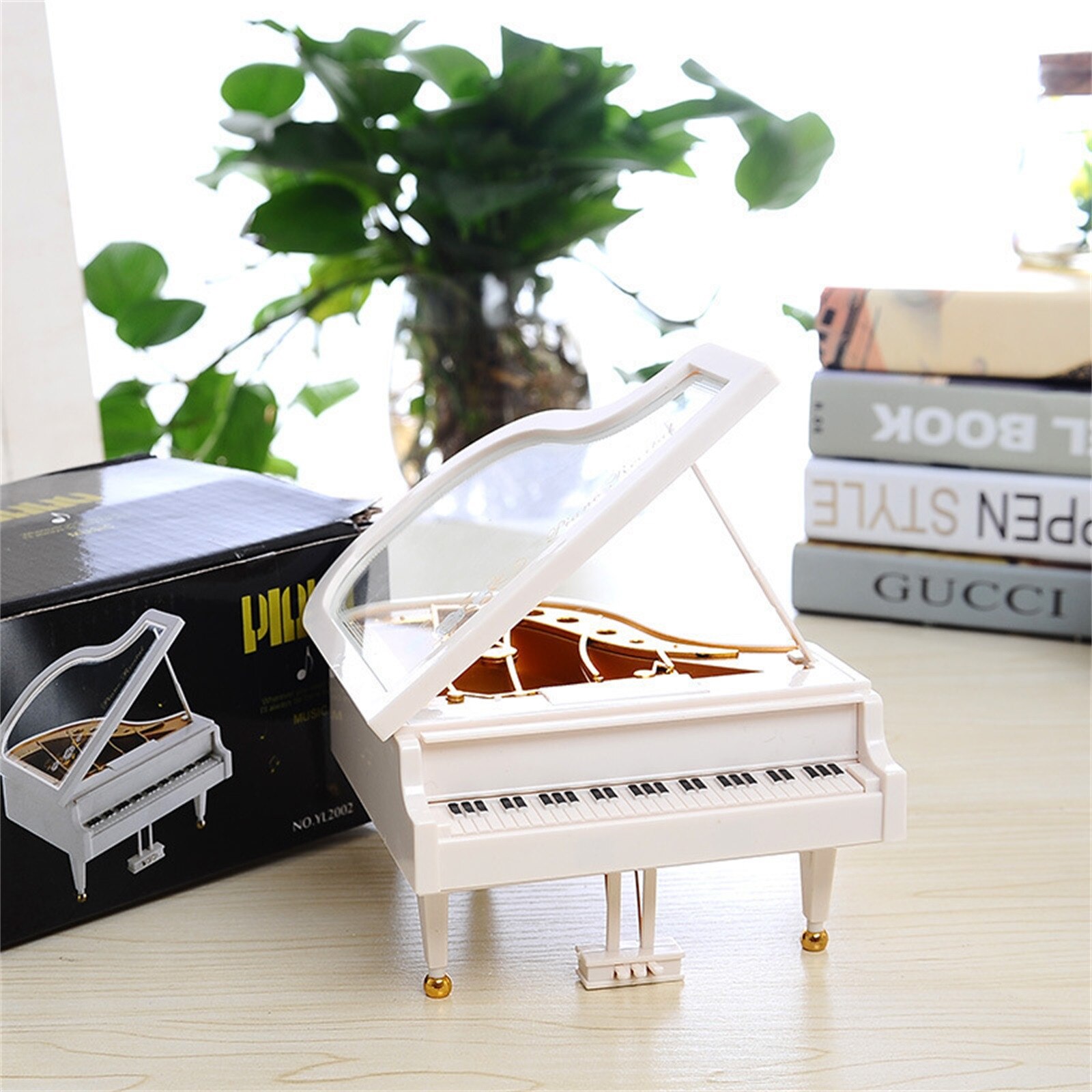 Mini Piano Piano Wooden Music Box Style Mini Piano... – Grandado