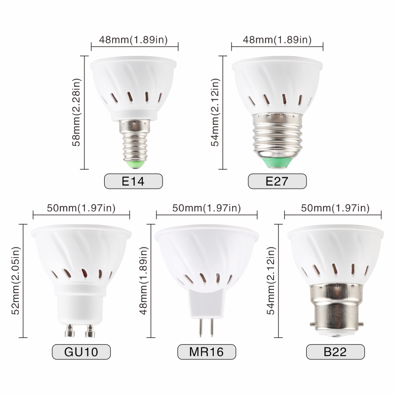 Volledige Spectrum Led Grow Lamp E27 E14 GU10 MR16... – Grandado