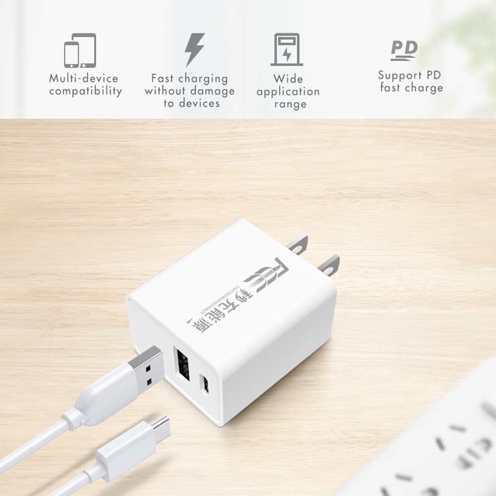 Charger 20W USB Type C PD 18W Quick Charge QC 3.0 ... – Grandado