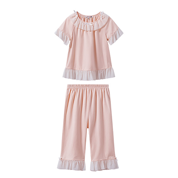 Summer Children Sleepwear Girl Mesh Lace Pajama Se... – Grandado