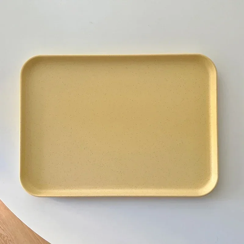 Square Dessert Fruit Plate Wheat Straw Pad Salad T... – Grandado