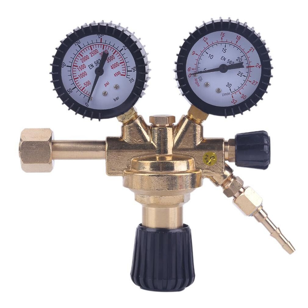 Carbon Dioxide Pressure Reducer Brass AR/CO2 Meter... – Grandado