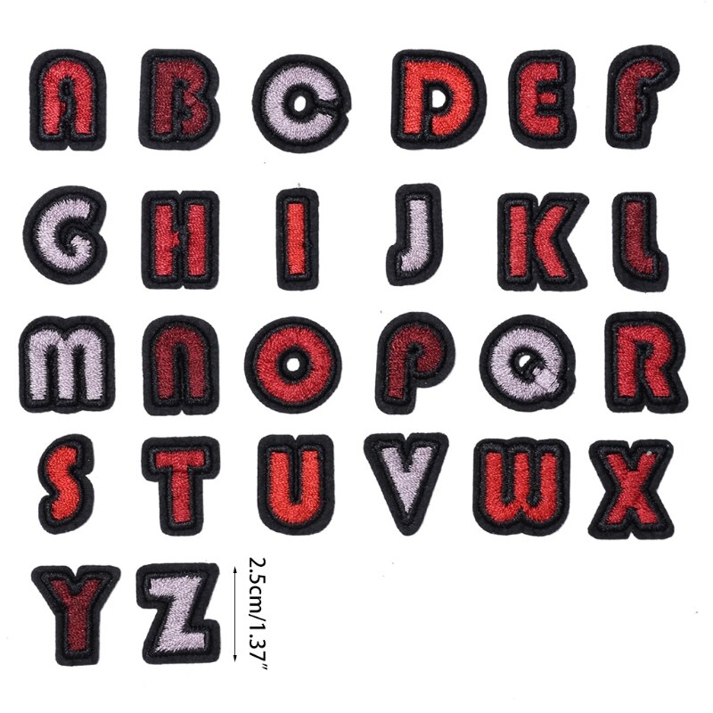 26 PCS Iron on Letters Patches Applique Sew on Pat... – Grandado