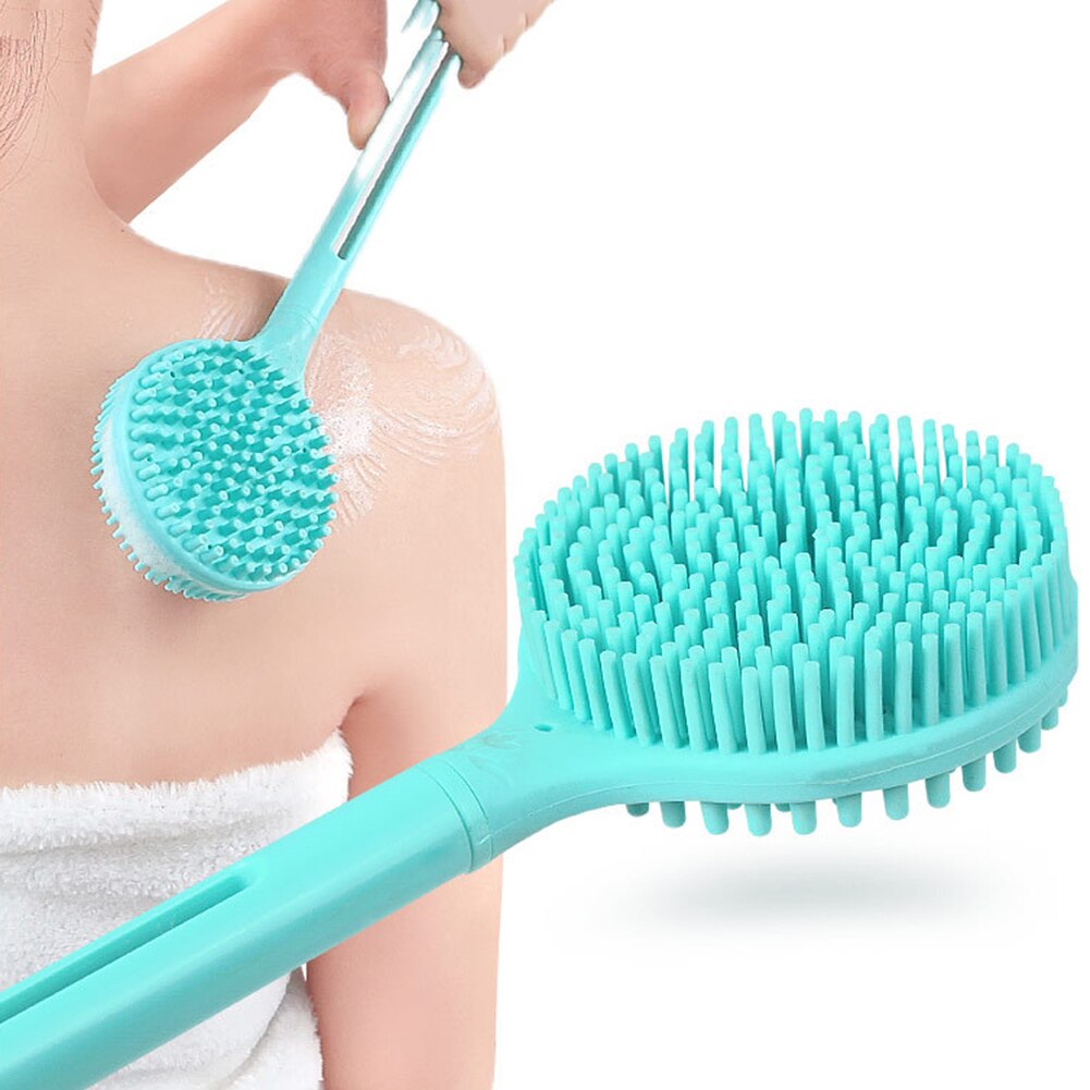 Double-sided Shower Body Brush Silicone Long Handl... – Grandado