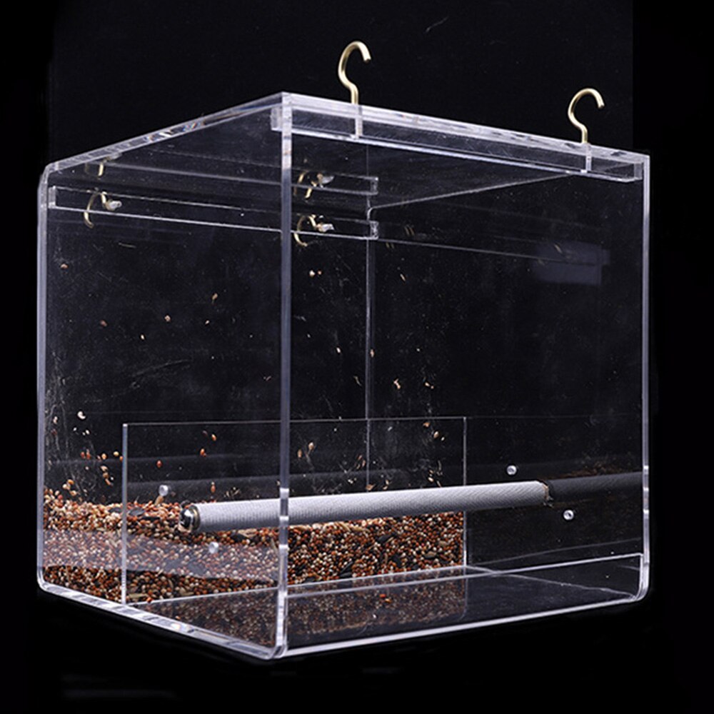 Parrot Spill Proof Feed Box Plastic Pet Bird Food ... – Vicedeal