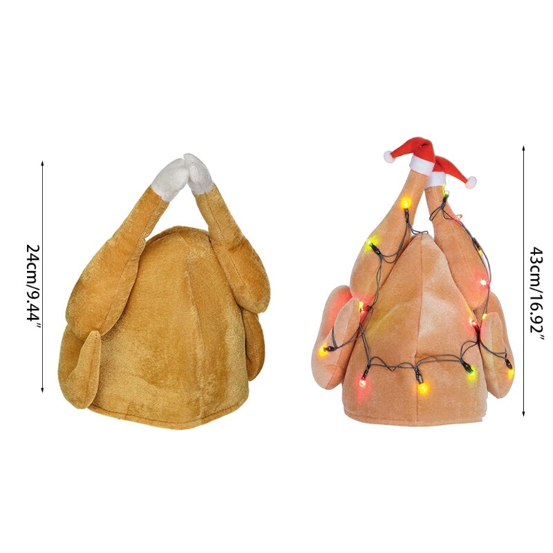 Thanksgiving Turkey Leg Hat for Christmas Thanksgi... – Vicedeal
