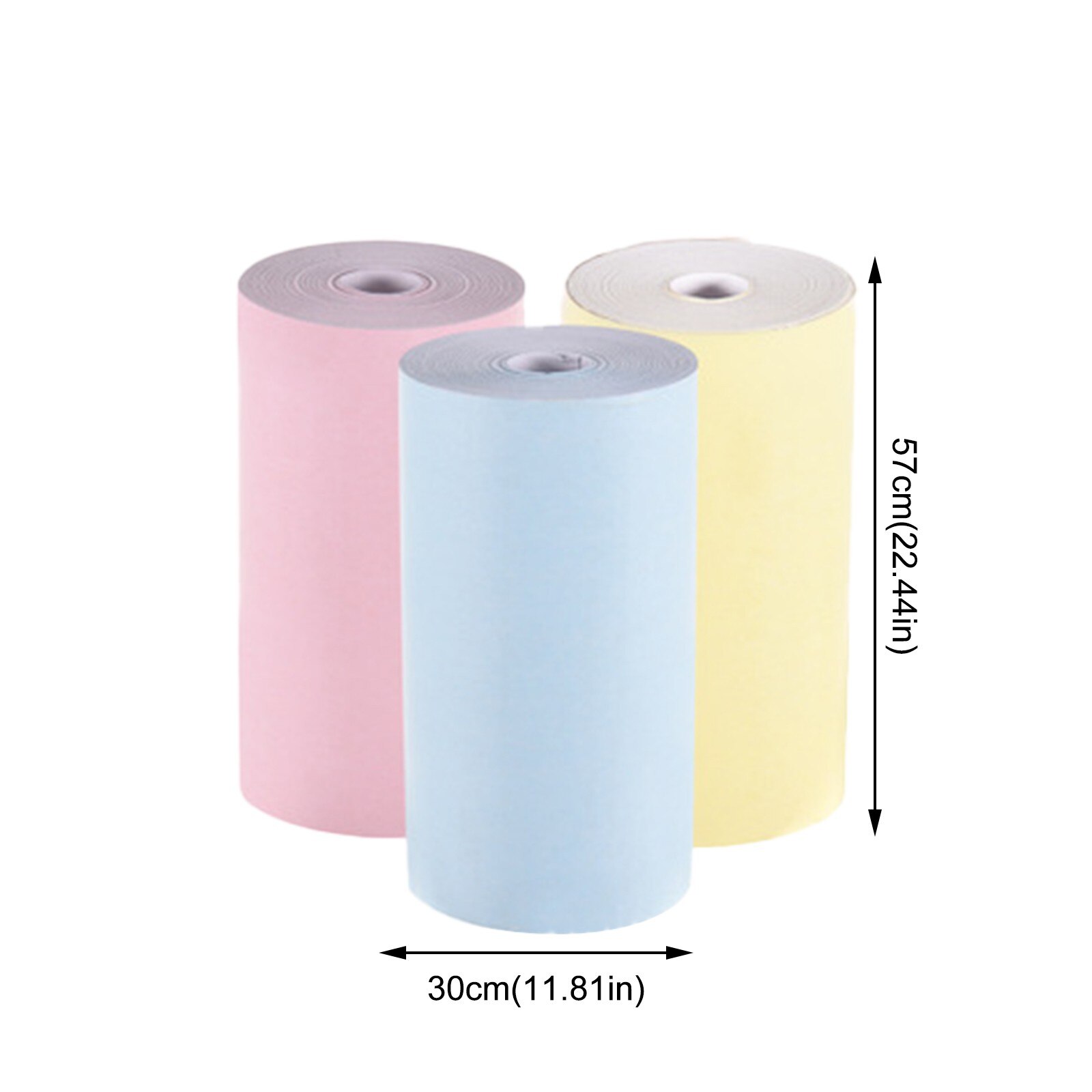 3 Rolls 57*30Mm Thermisch Papier Label Sticker Pap... – Grandado