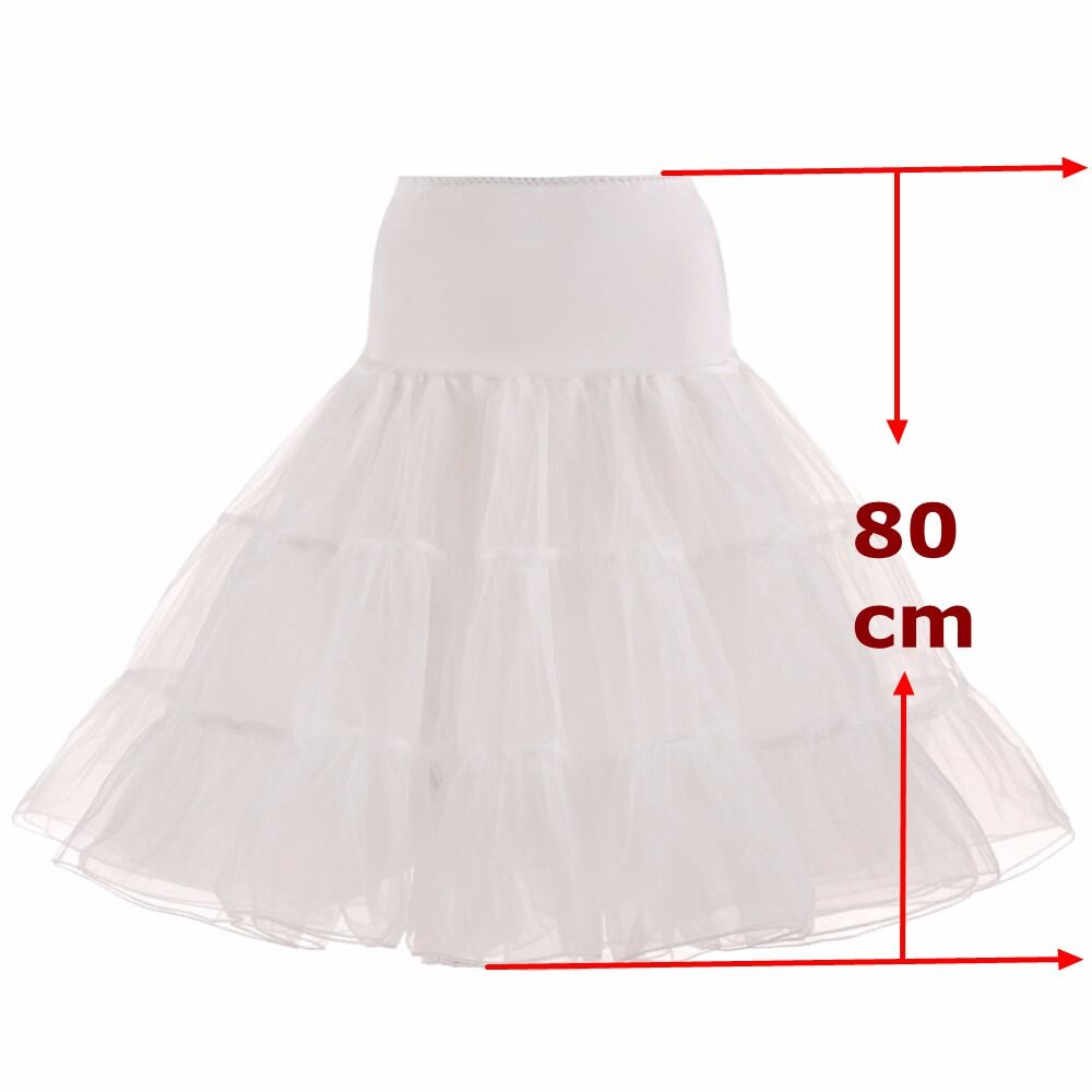 Korte 80 cm Lengte Petticoat Voor Bruiloft Vintage... – Vicedeal