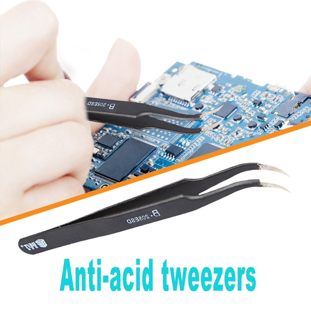 205ESD Anti-static Precision Tweezers Stainless St... – Grandado