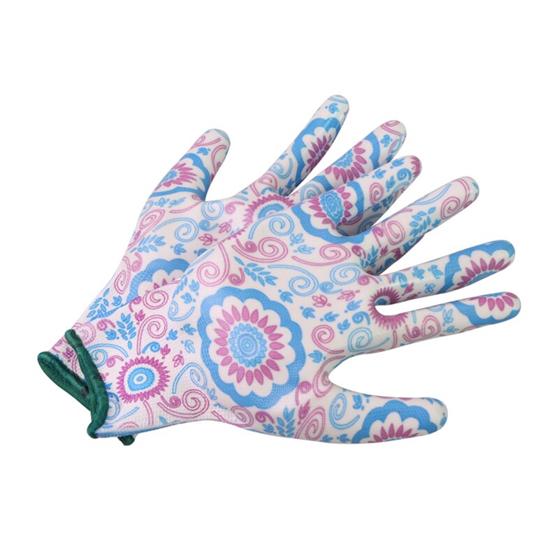 Work Gloves Women GMG Printed Polyester Shell Nitr... – Grandado