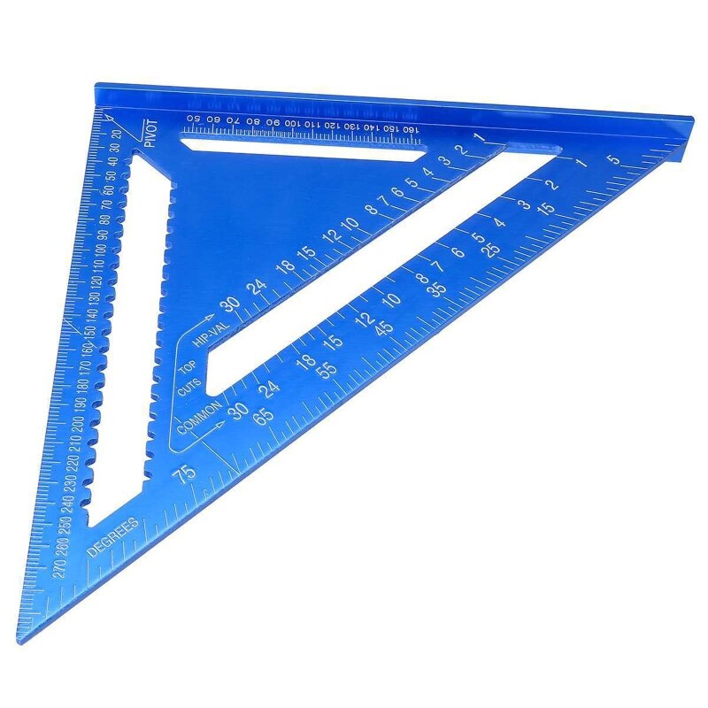 7/12 Inch Metric Triangle Angle Ruler Aluminum All... – Grandado