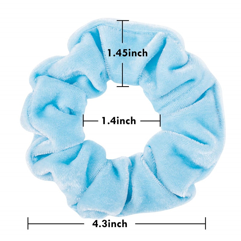Women Winter Velvet Scrunchie Pack 12pcs/lot Brigh... – Vicedeal