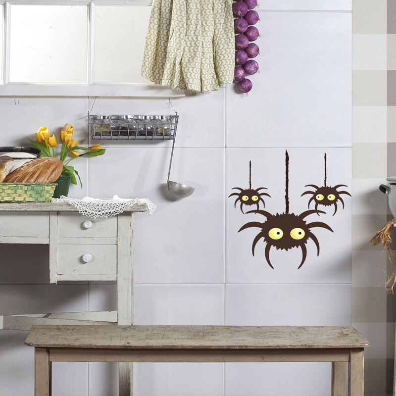 Halloween cartoon little spider Wall Sticker Festi... – Grandado