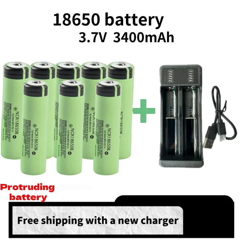 protruding 18650 rechargeable lithium battery NCR1... – Grandado