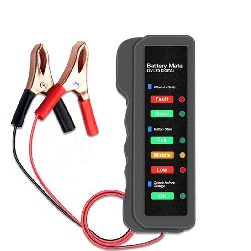 Car Battey Tester LED Light Display Fault Diagnosi... – Vicedeal