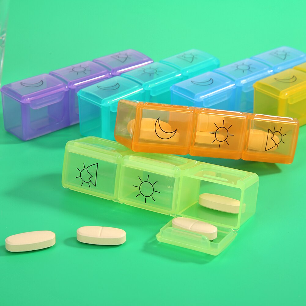 1pc 7 Days Pill Medicine Box Weekly Tablet Holder ... – Grandado