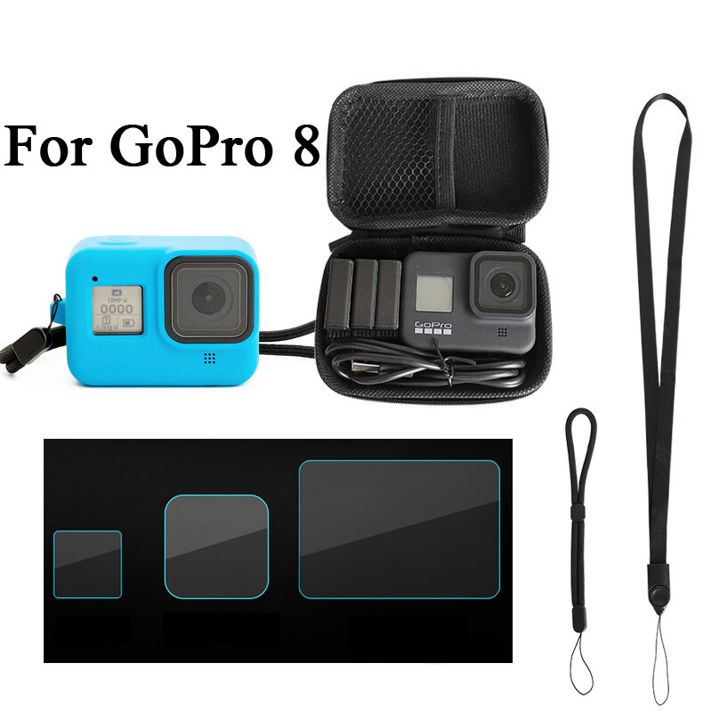 Siliconen Case Voor Gopro Hero 8 Zwart Gehard Glas... – Vicedeal