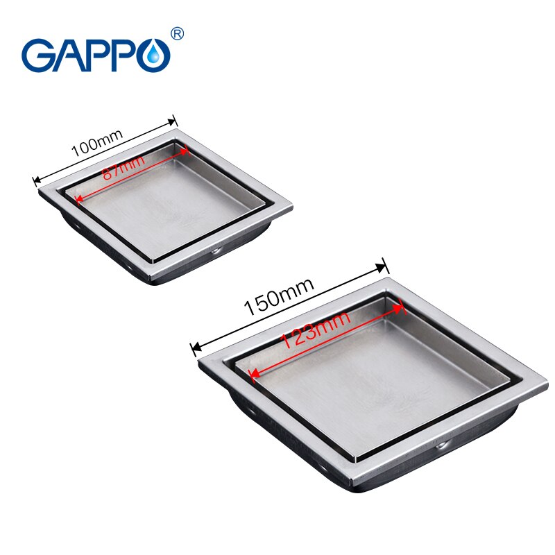 GAPPO Afvoer Bad Stopper Vierkante Afval Roosters ... – Vicedeal