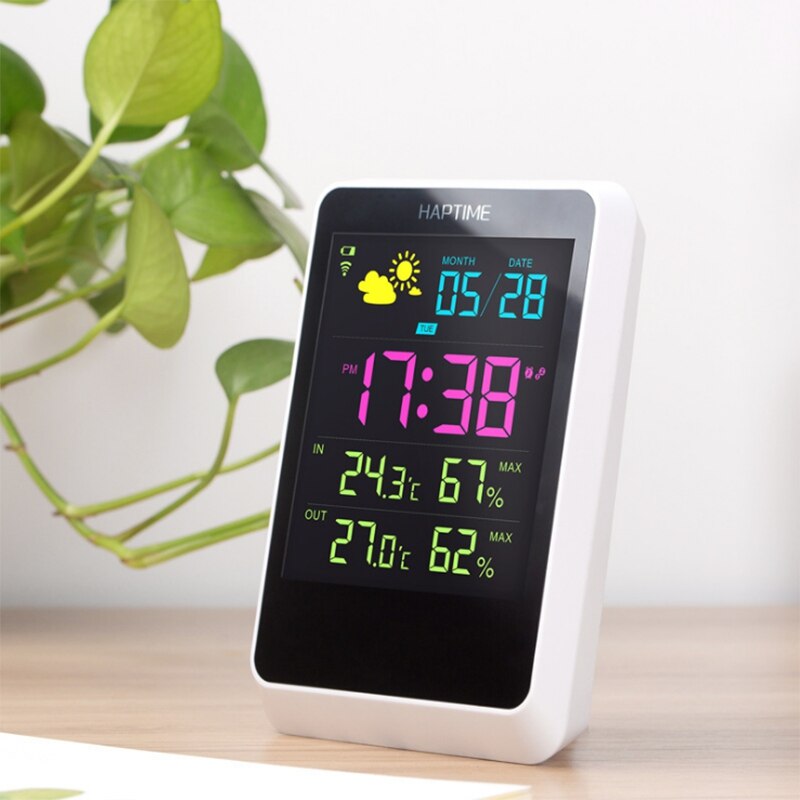 Wireless Color Weather Clock Weather Clock Perpetu... – Grandado