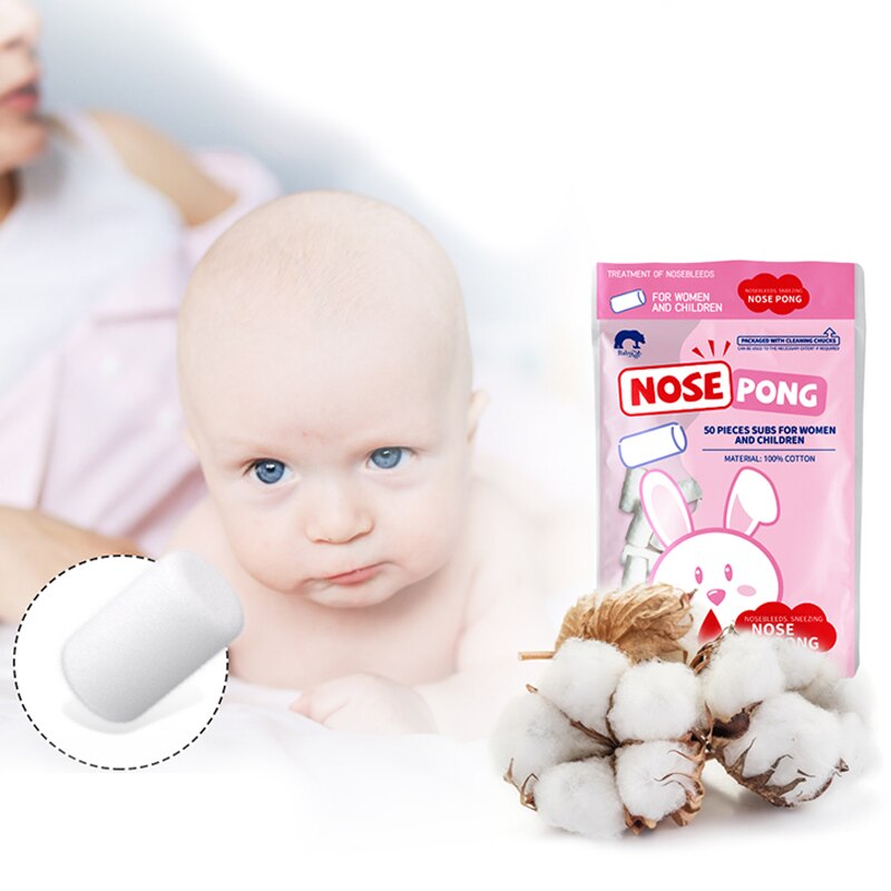 50pcs Baby Nose Clean Cotton Column Infant Baby Ca... – Grandado