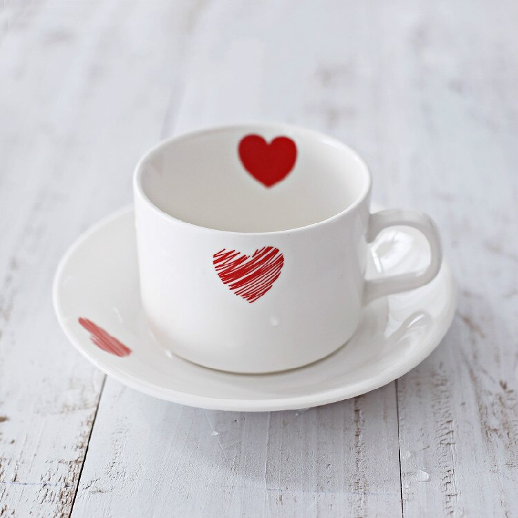 Simple Cup Nordic Handmade Ceramic Coffee Saucer S... – Grandado