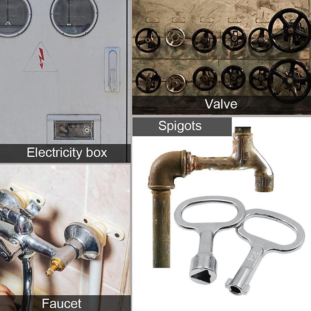 Valve Key Wrench Universal Triangular Key Multifun... – Grandado