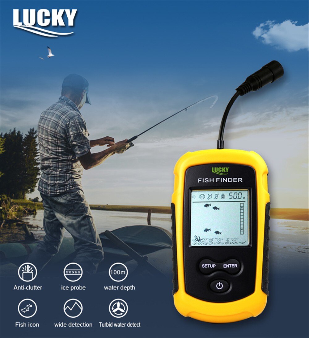 Sonar Alarm Fish Finder Echo Sounder 0.7-100M Tran... – Grandado