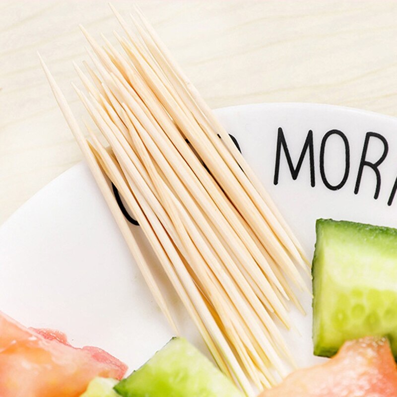 100pcs/pack Bamboo Toothpick Disposable Natural To... – Grandado